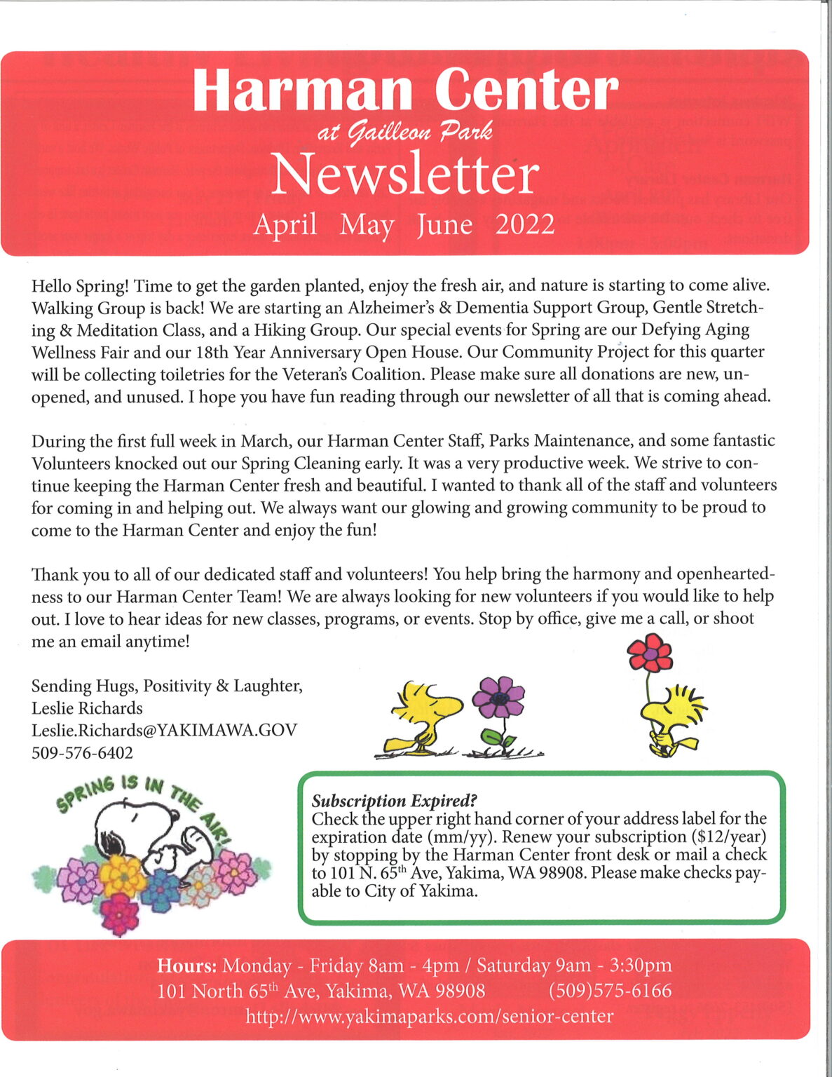 Harman Center at Gailleon Park | Yakima Parks and Recreation