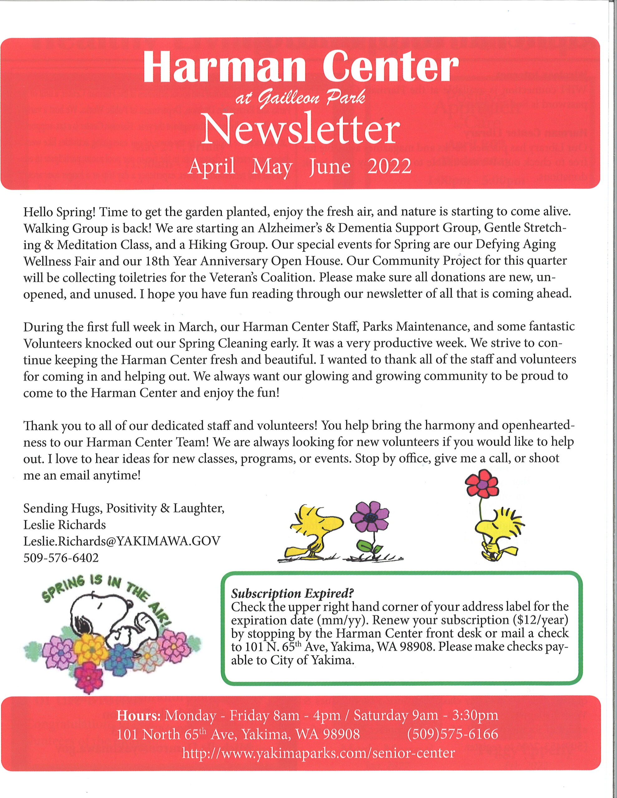 Harman Center at Gailleon Park | Yakima Parks and Recreation