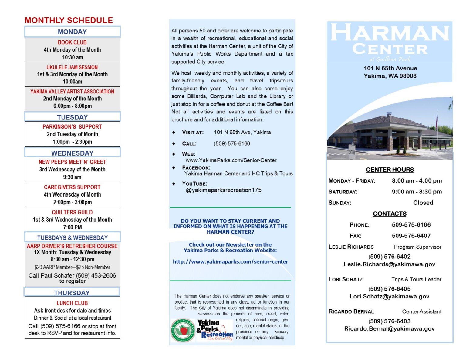 Harman Center at Gailleon Park | Yakima Parks and Recreation